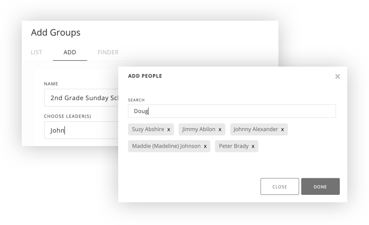Group-Management – SimpleChurch CRM